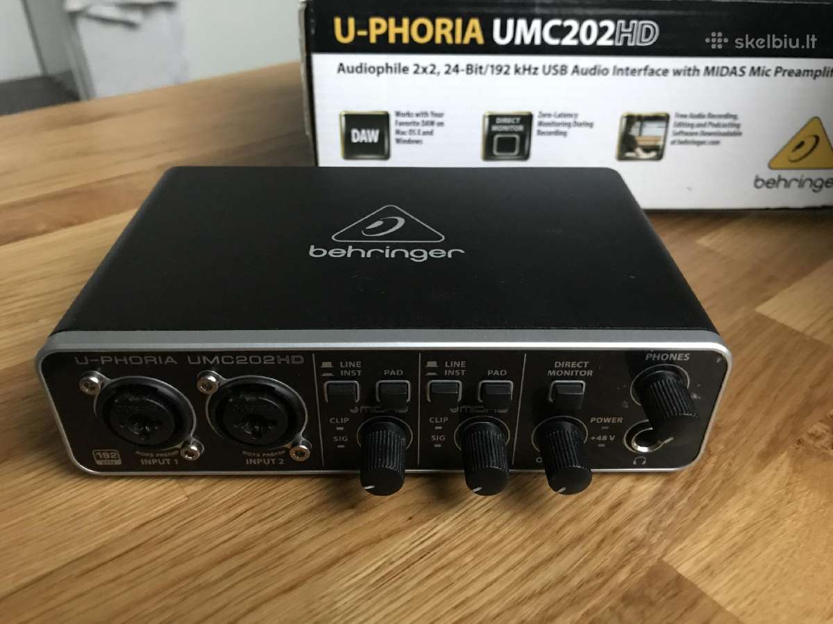Garso plokste Behringer umc202hd - Skelbiu.lt