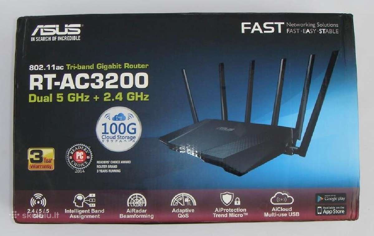 Asus rt ac 3200 marsrutizatorius kaip naujas - Skelbiu.lt