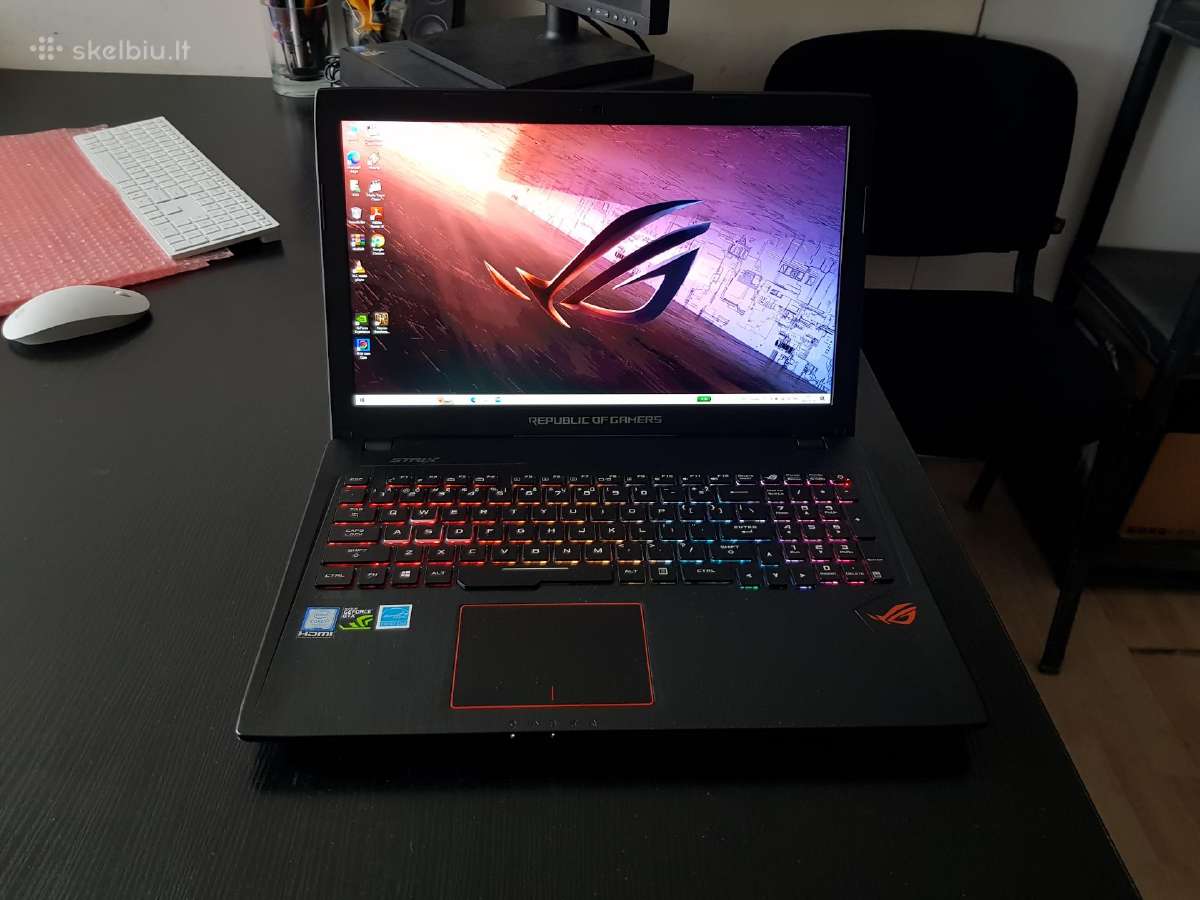 Asus Rog, i7-7700hq, 128+1tb SSD, 16gb, Gtx1050ti - Skelbiu.lt