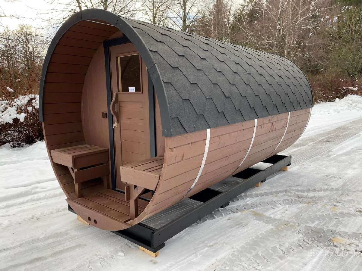 Apvali pirtis, medinė lauko pirtis. Sandelyje - Skelbiu.lt