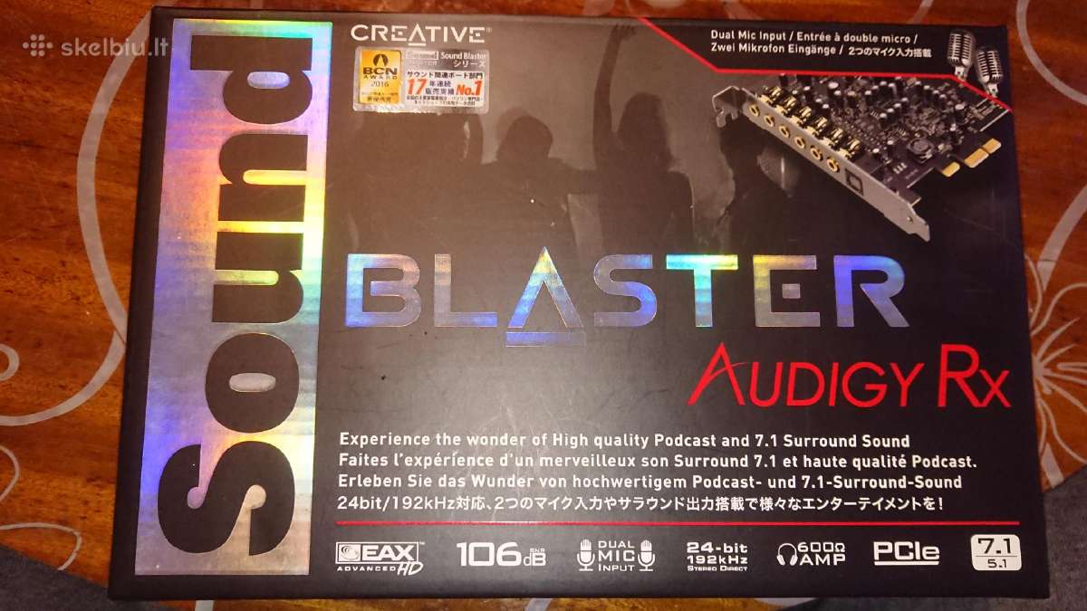 Parduodu garso plokštę Creative Audigy 5/rx - Skelbiu.lt
