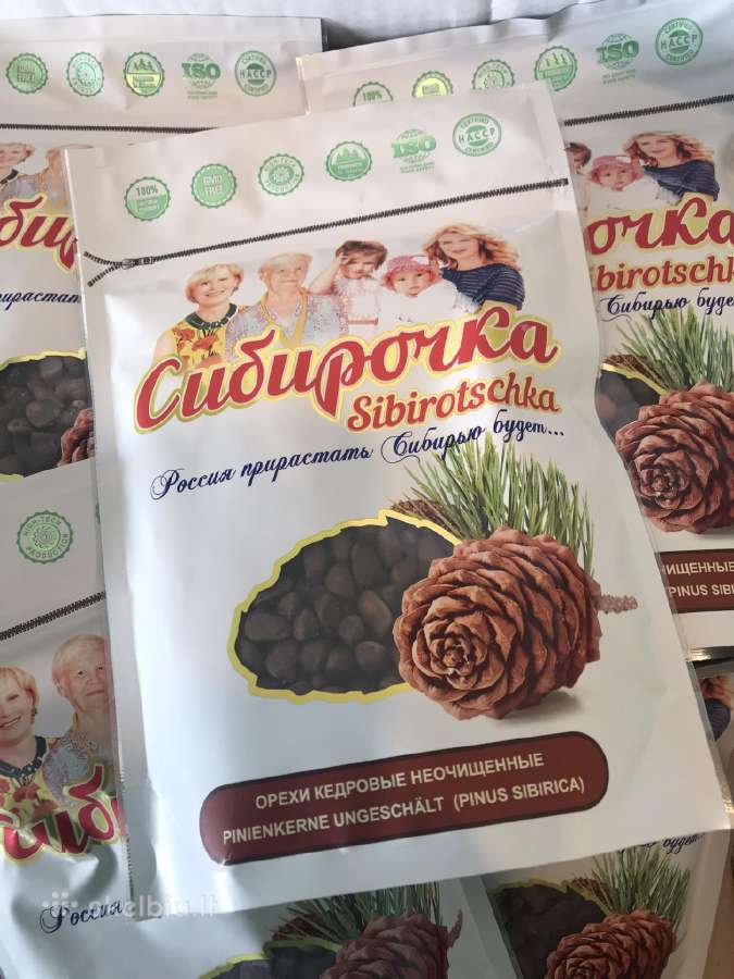 Kedro riešutai negliaudyti (su kevalu) sufasuoti - Skelbiu.lt