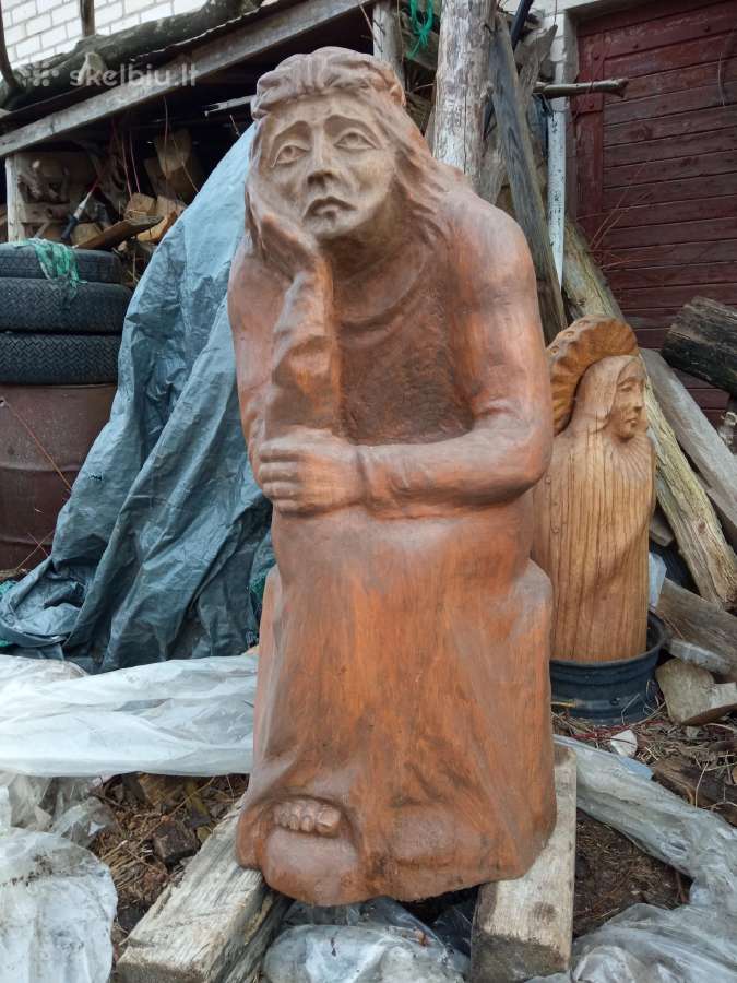 Rūpintojėlis iš liepos medžio. - Skelbiu.lt