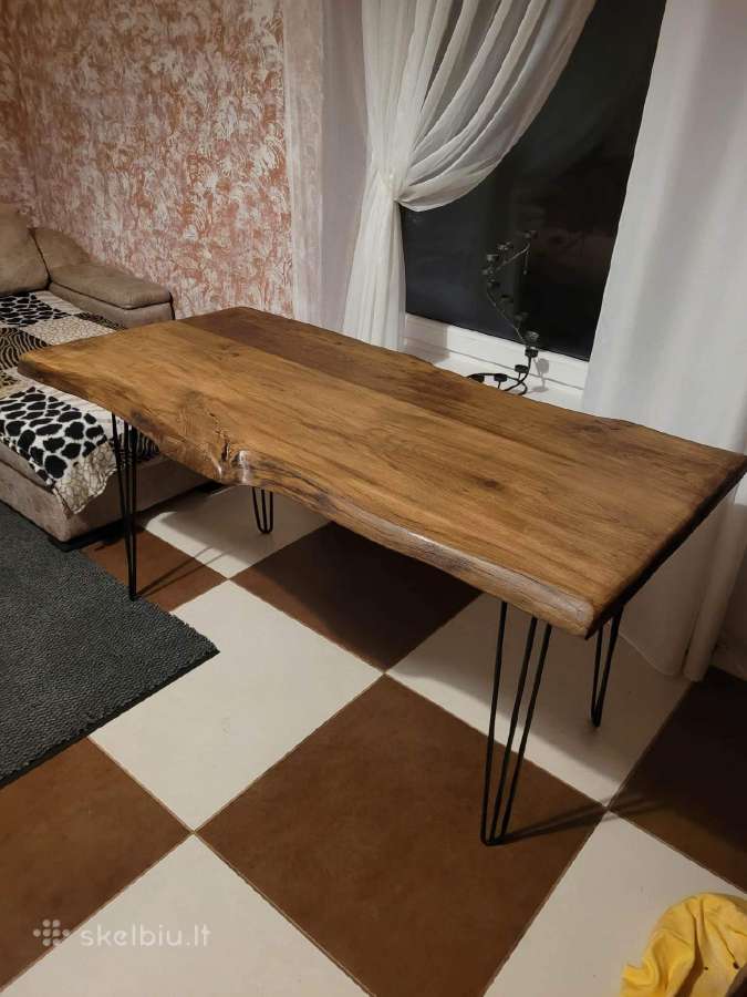 Ąžuoliniai, uosiniai stalai, lentynos , pakabos - Skelbiu.lt