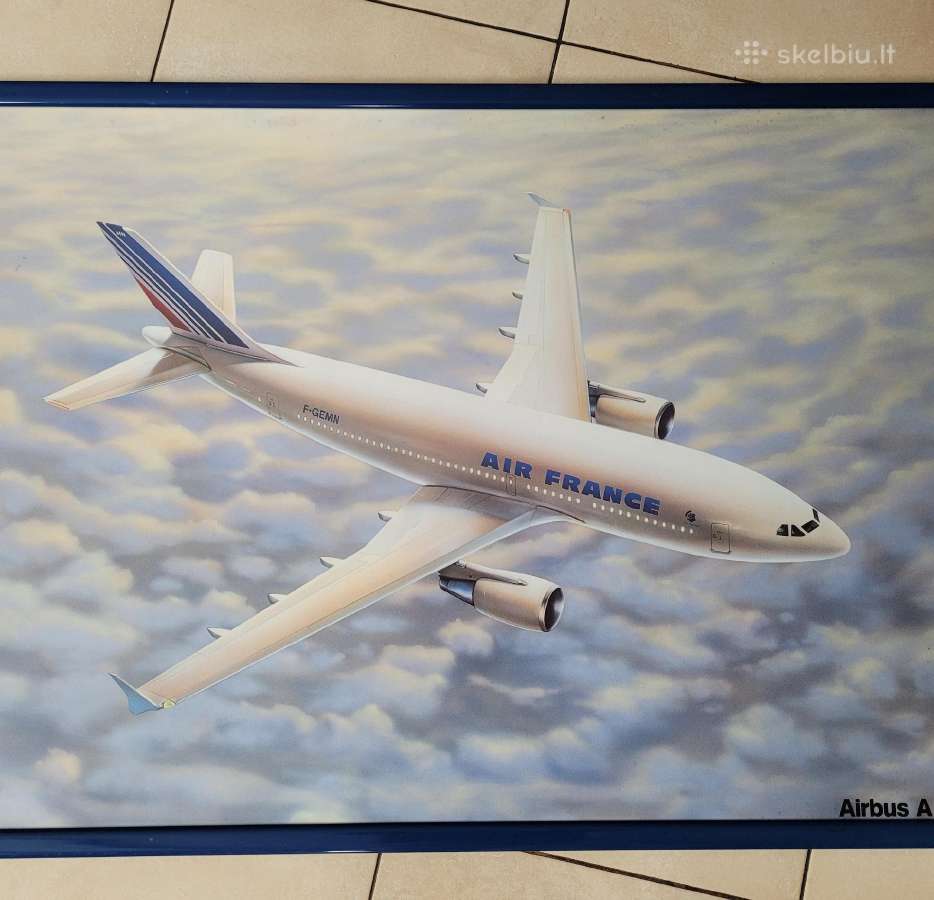 Remelis su lektuvo foto-piesiniu. Airfrance. - Skelbiu.lt