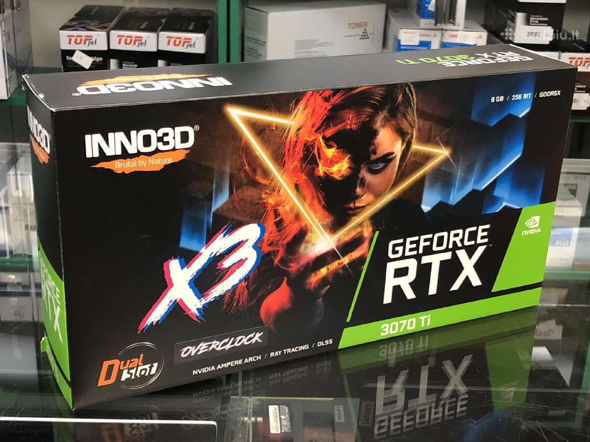 Nauja Inno3d Geforce Rtx 3070ti X3 8gb Oc - Skelbiu.lt