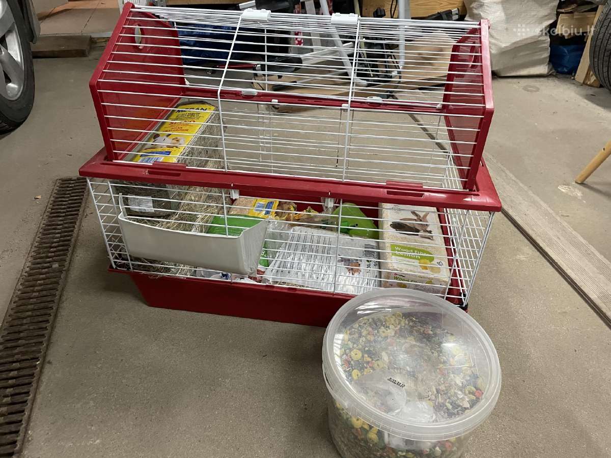 Triušio/jūrų kiulytės narvas - Skelbiu.lt