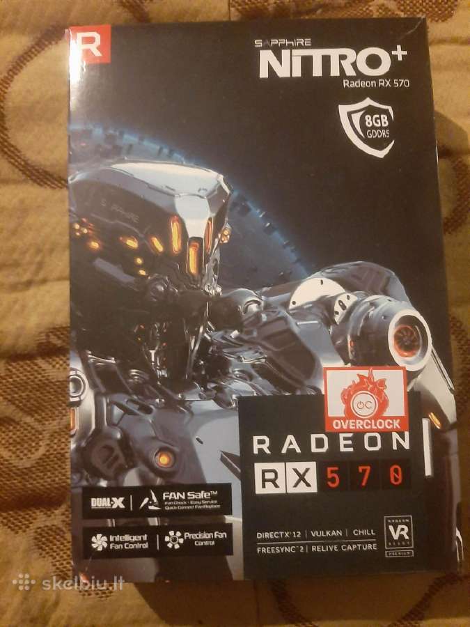 Amd rx 570 8gb sapphire nitro+ - Skelbiu.lt