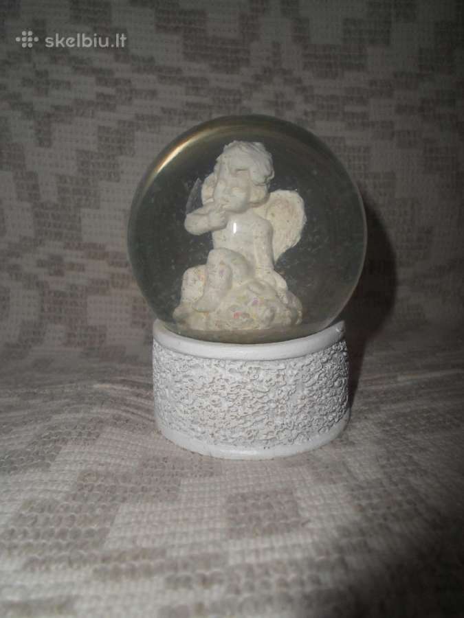 Angeliuko statulėlė stiklo rutulyje - Skelbiu.lt