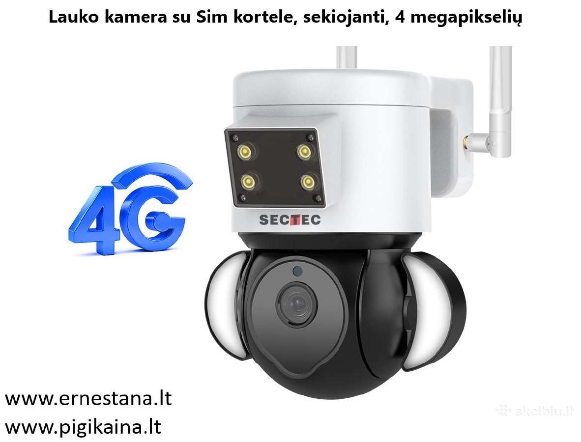 Lauko kameros su Sim kortele 3g 4G - Skelbiu.lt