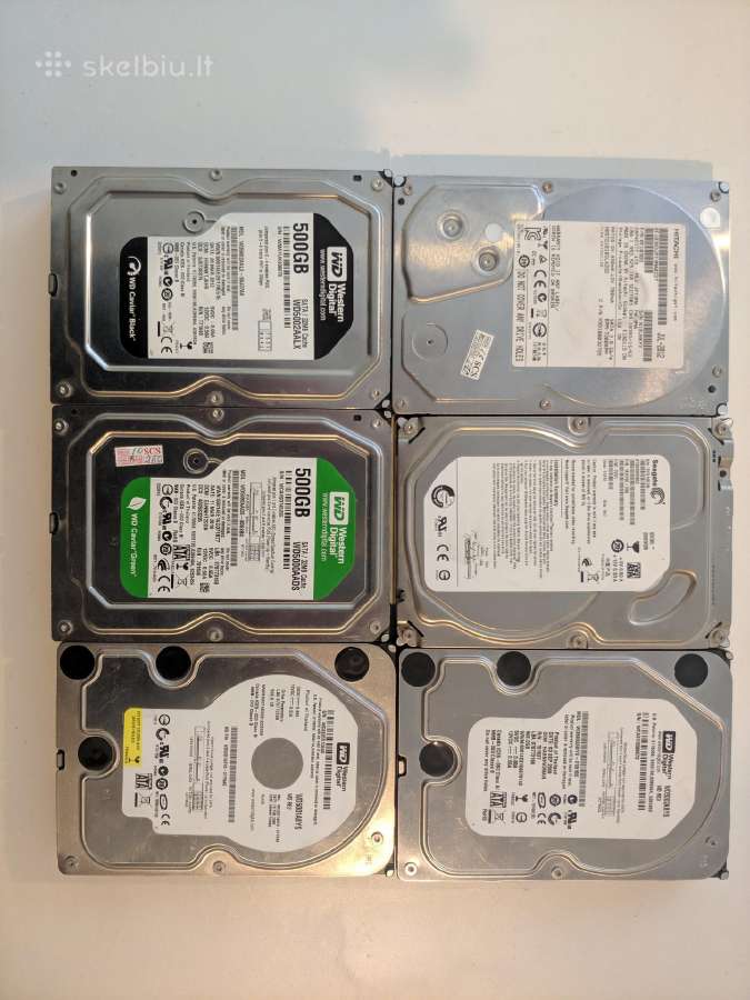 Kietieji diskai 3.5" HDD 500gb, 1tb, 2tb - Skelbiu.lt