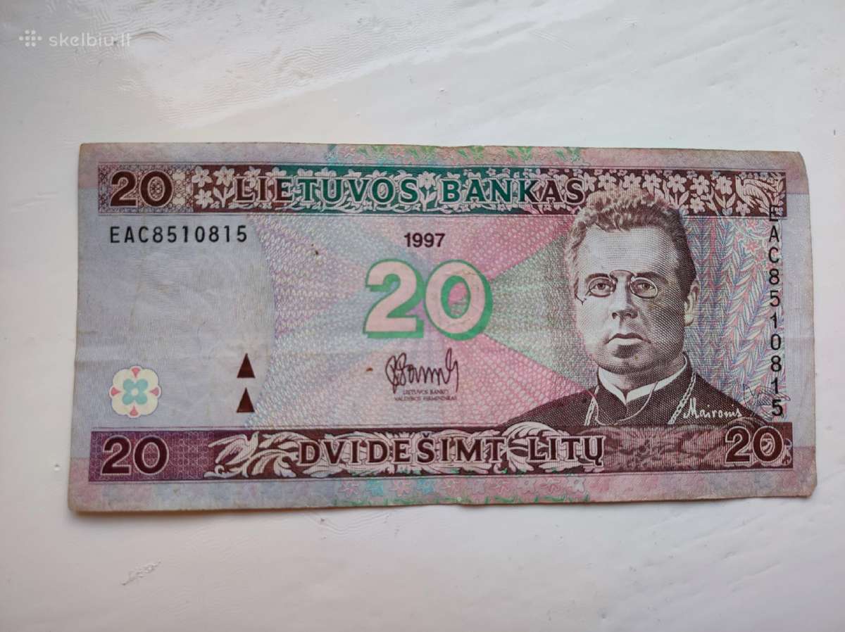 20 litu 1997 metu - Skelbiu.lt