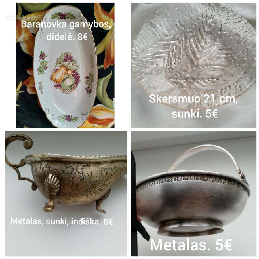 Seni indai, sidabras, vazos - Skelbiu.lt