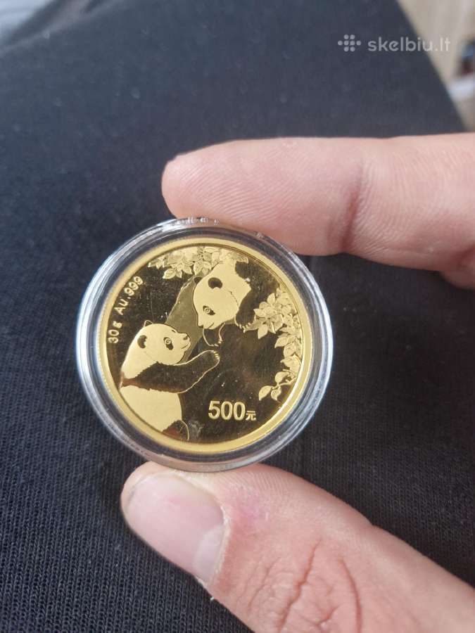 Auksinė moneta 500 juanių 2023 30g - Skelbiu.lt