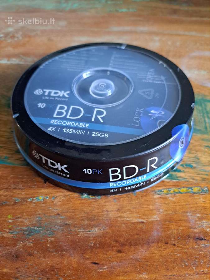 Tdk blue ray Bd-r nauji diskai 10vnt - Skelbiu.lt