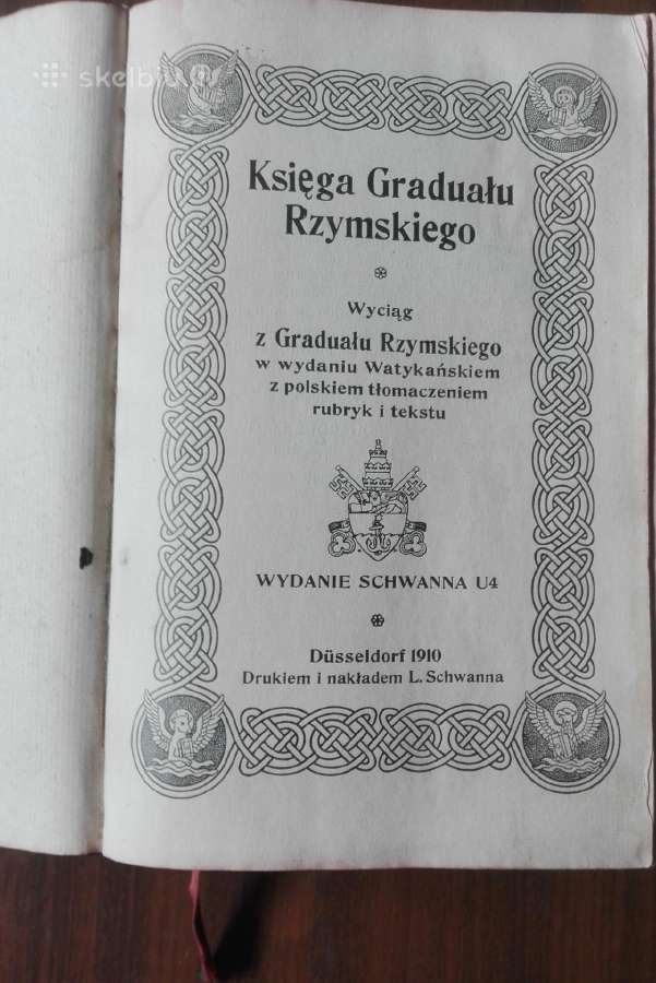 Antikvarinė knyga Ksiega Gradualu Rzymskiego 1910 - Skelbiu.lt