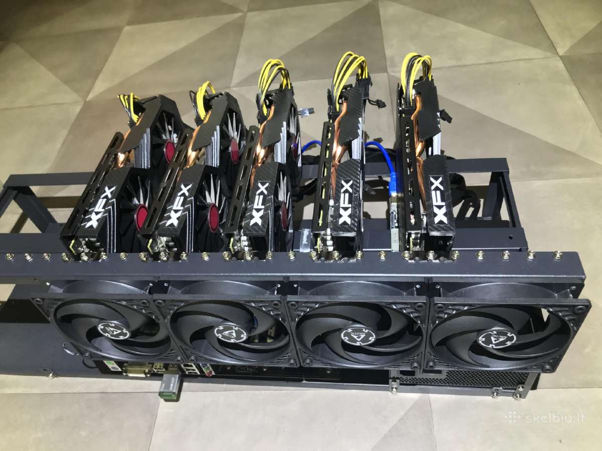 Mining rig 5x xfx Rx580 - Skelbiu.lt