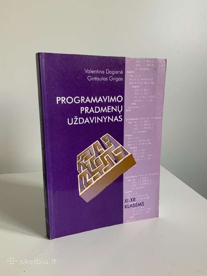 Knyga - Programavimo pradmenų uždavinynas - Skelbiu.lt