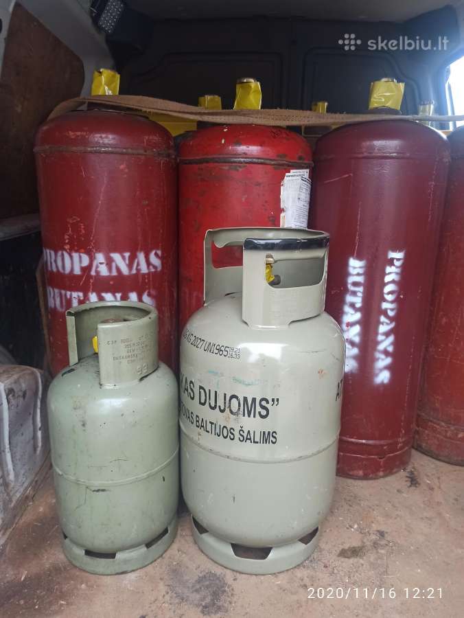 Duju balionai 11kg 27l. 21kg 50l. 33kg 79l. - Skelbiu.lt