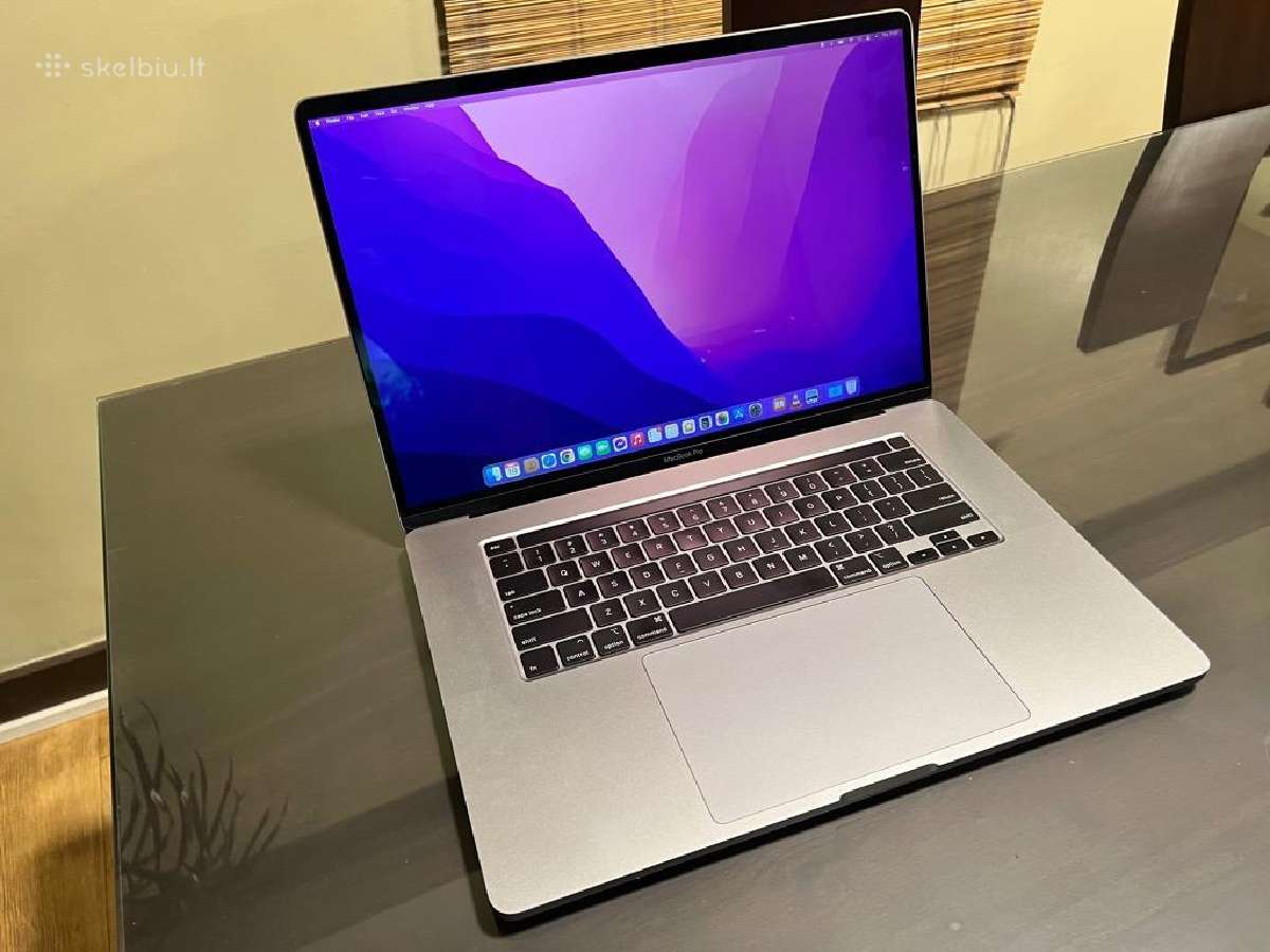 MacBook Pro 16 2019 i9(2.4ghz) RAM 64gb 5500 8gb - Skelbiu.lt