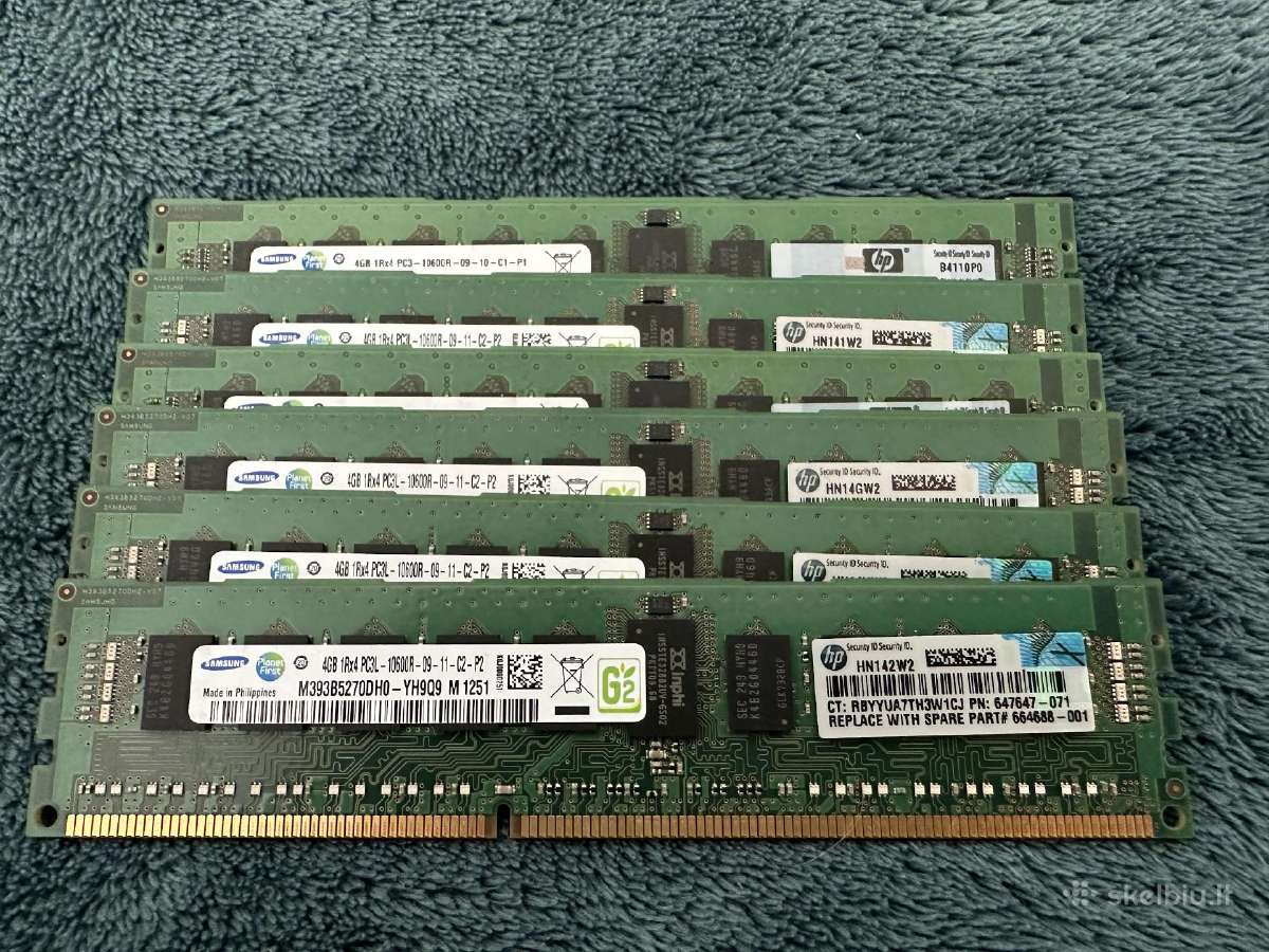 Ddr3 ecc (serveriniai) RAM 4gb 8gb - Skelbiu.lt