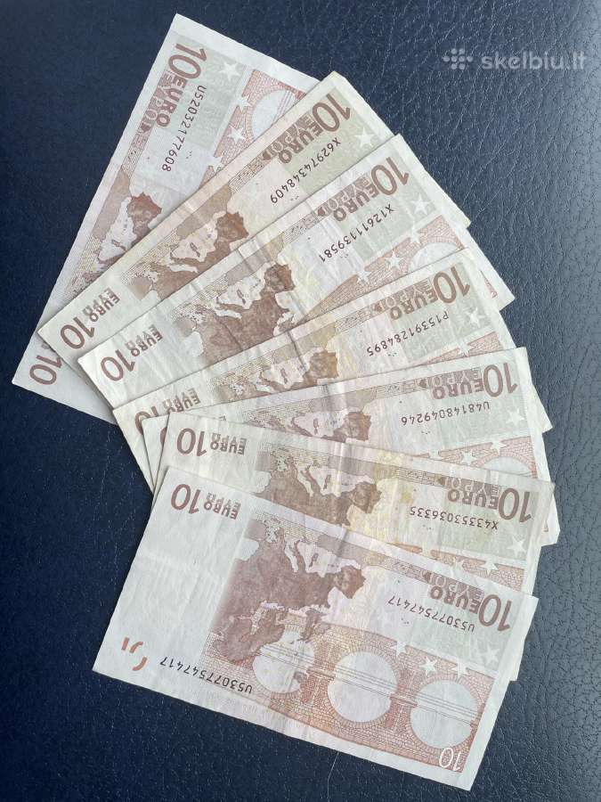Euru banknotai vienodi idomus numeriai radar - Skelbiu.lt