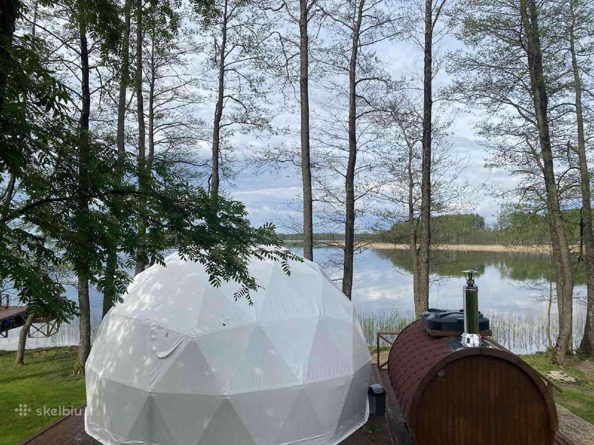 Poilsis prie ežero kupole. - Skelbiu.lt