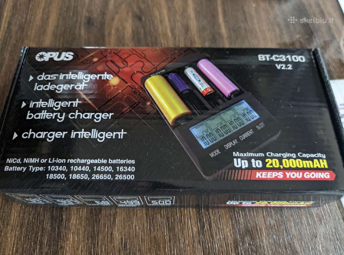 Opus Bt-c3100 V2 baterijų įkroviklis - Skelbiu.lt
