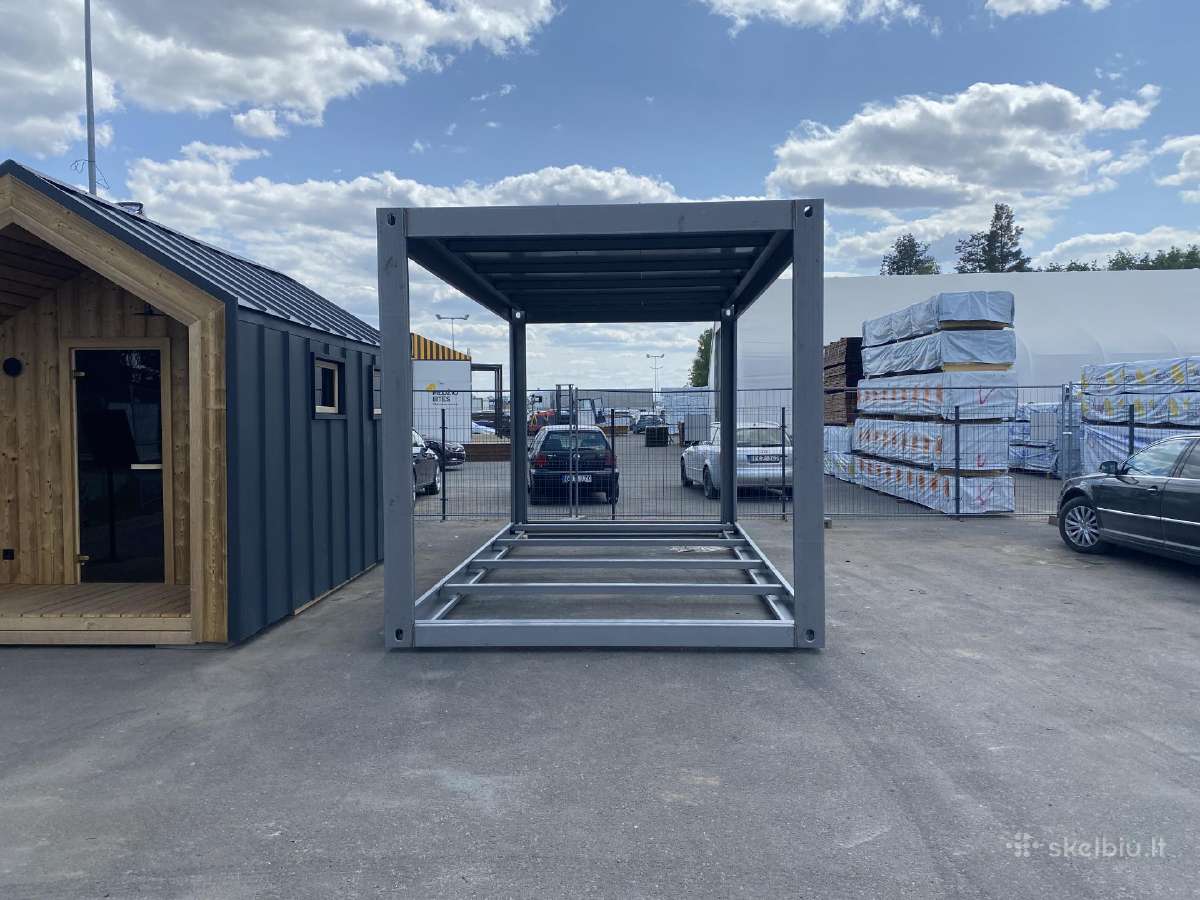 Pastiprinta modulinė konstrukcija 6x3x3 su stogu - Skelbiu.lt