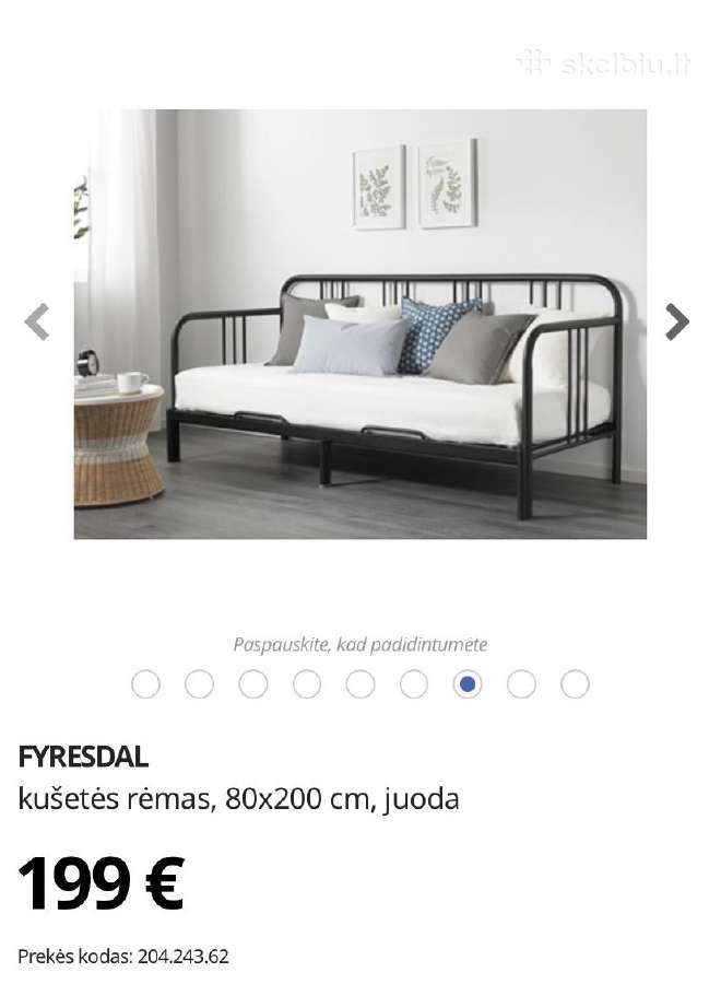 Ikea fyresdal lova + 2 daiktadėžės - Skelbiu.lt