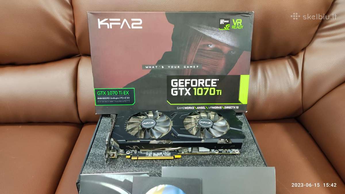Geforce Gtx 1070 Ti Dual 8gb 256 bit Kfa2 Ex - Skelbiu.lt