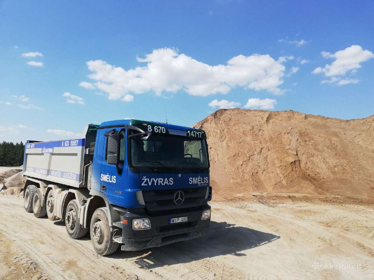 1-16m3 Smėlis Žvyras Skalda Žvirgždas Atsijos - Skelbiu.lt