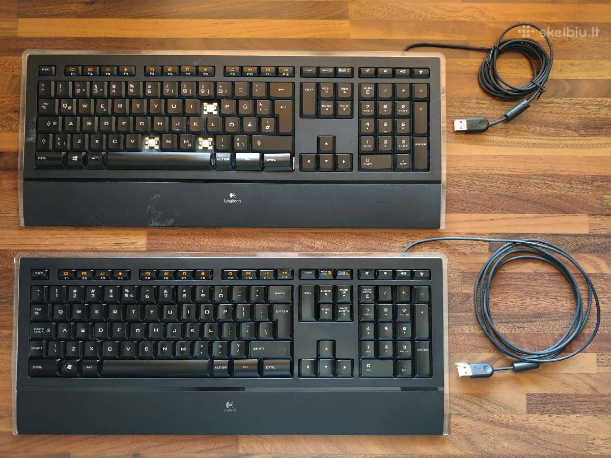 Logitech Illuminated Keyboard K740 klaviatūros - Skelbiu.lt