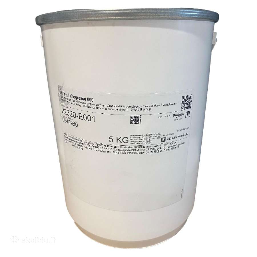 Centrinio tepimo tepalas Divinol Lithogrease 000 - Skelbiu.lt