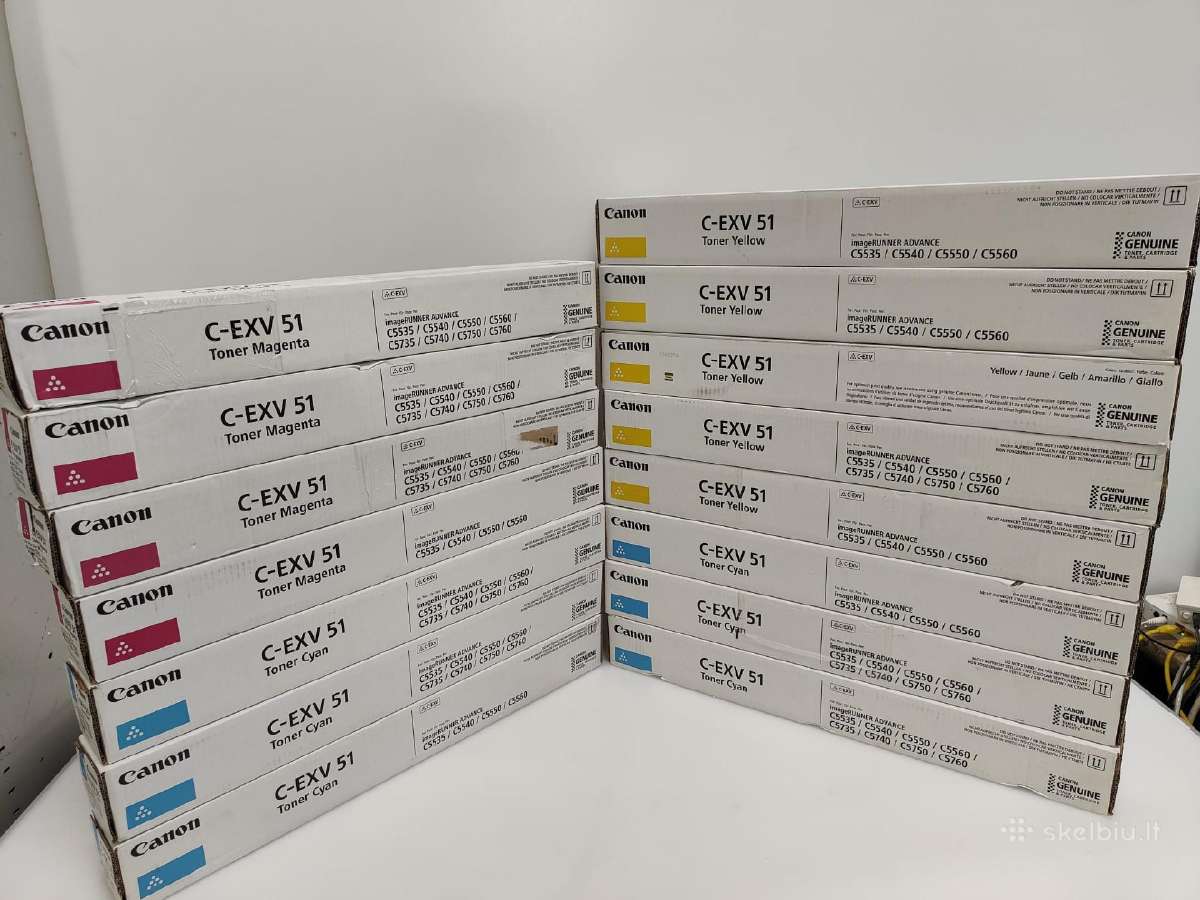 Canon exv 51 Spalvoti toneriai 15 vnt. - Skelbiu.lt
