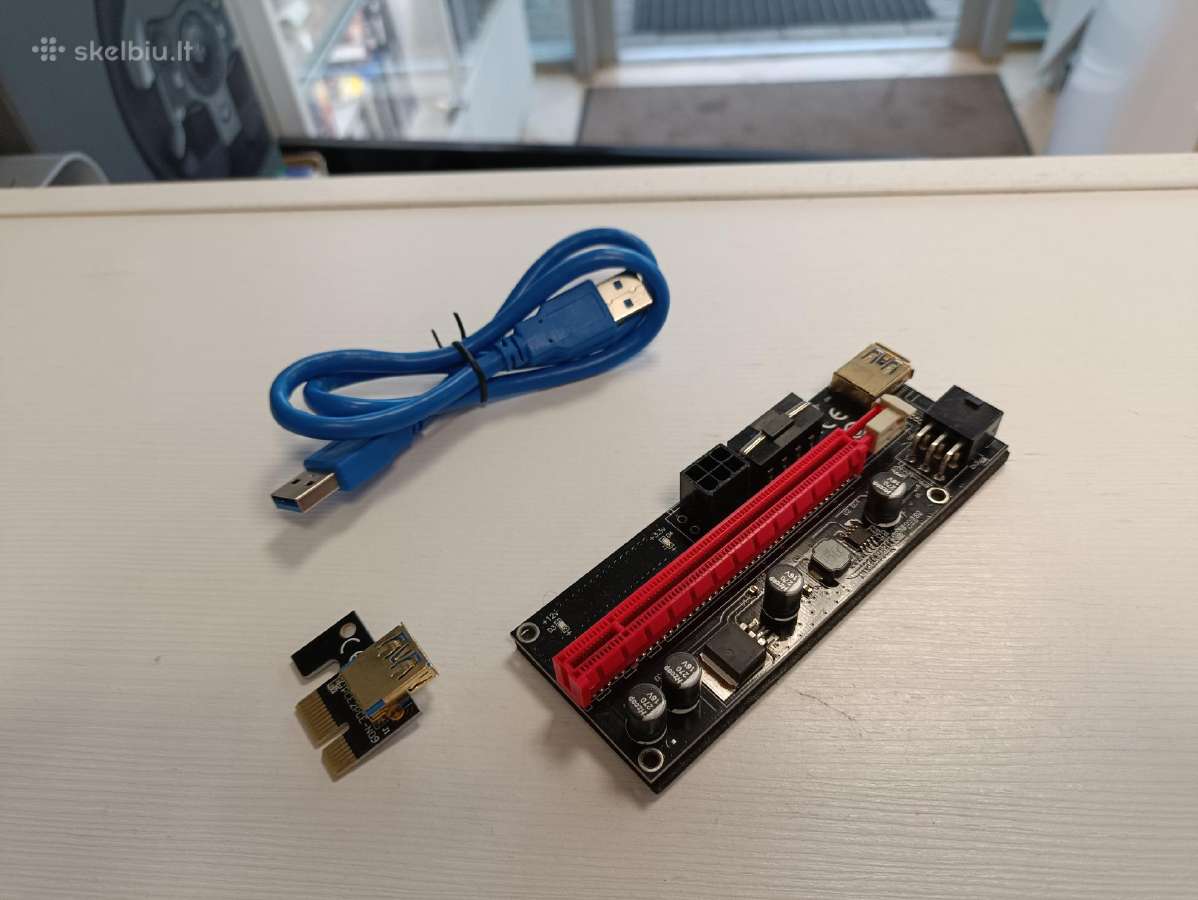 Pcie Splitter, Riser 009s, Dual Psu, Riser Card - Skelbiu.lt