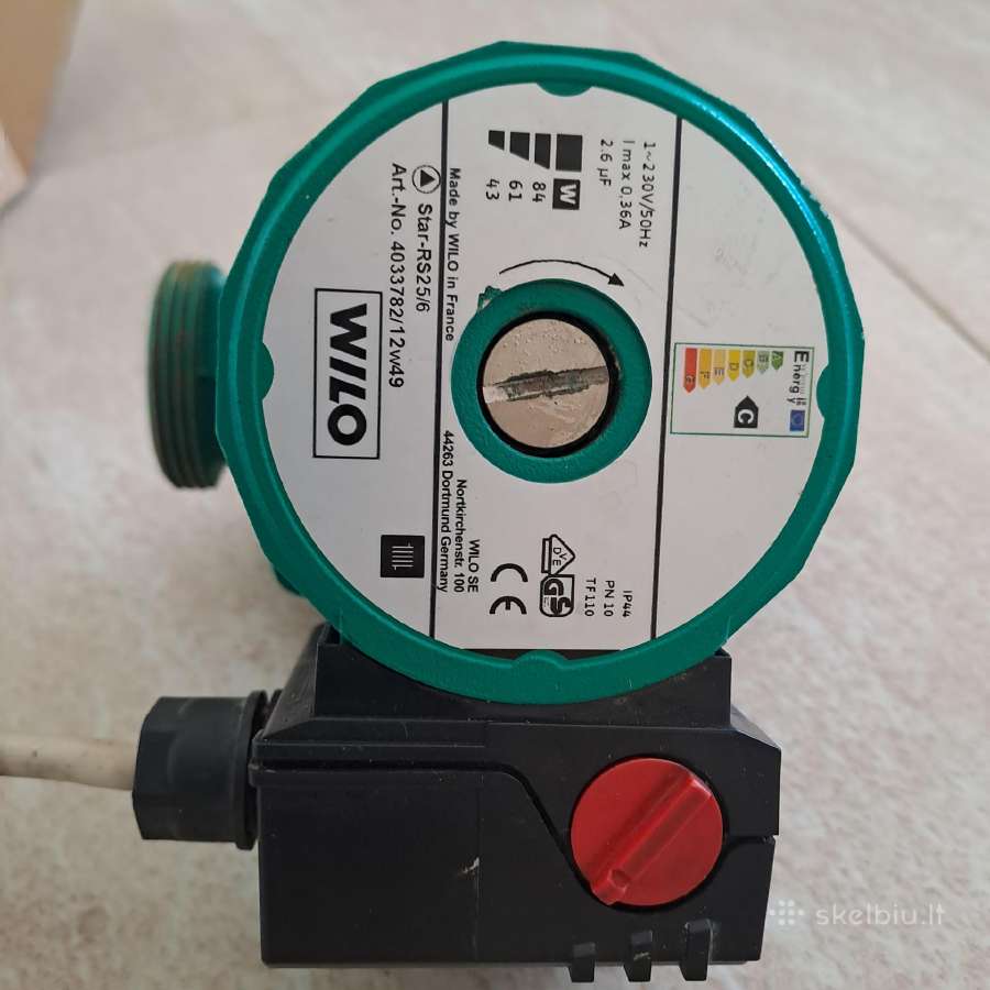 Naudotas cirkuliacinis siurblys Wilo Star-rs 25/6 - Skelbiu.lt