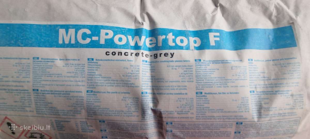 Modifikyotas smulkiagrūdis glaistas betono kosmeti - Skelbiu.lt