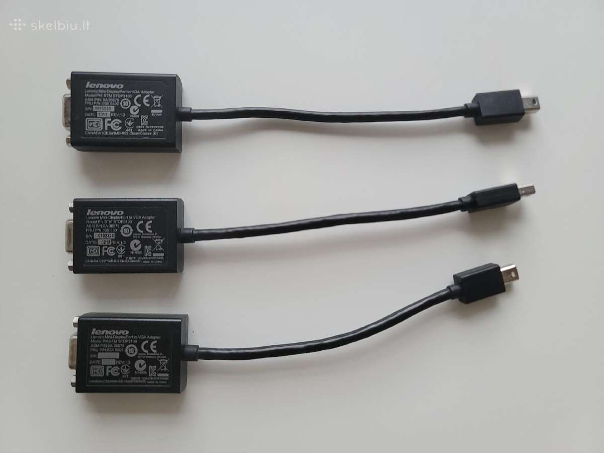 Lenovo Thinkpad Thunderbolt to Vga adapter - Skelbiu.lt