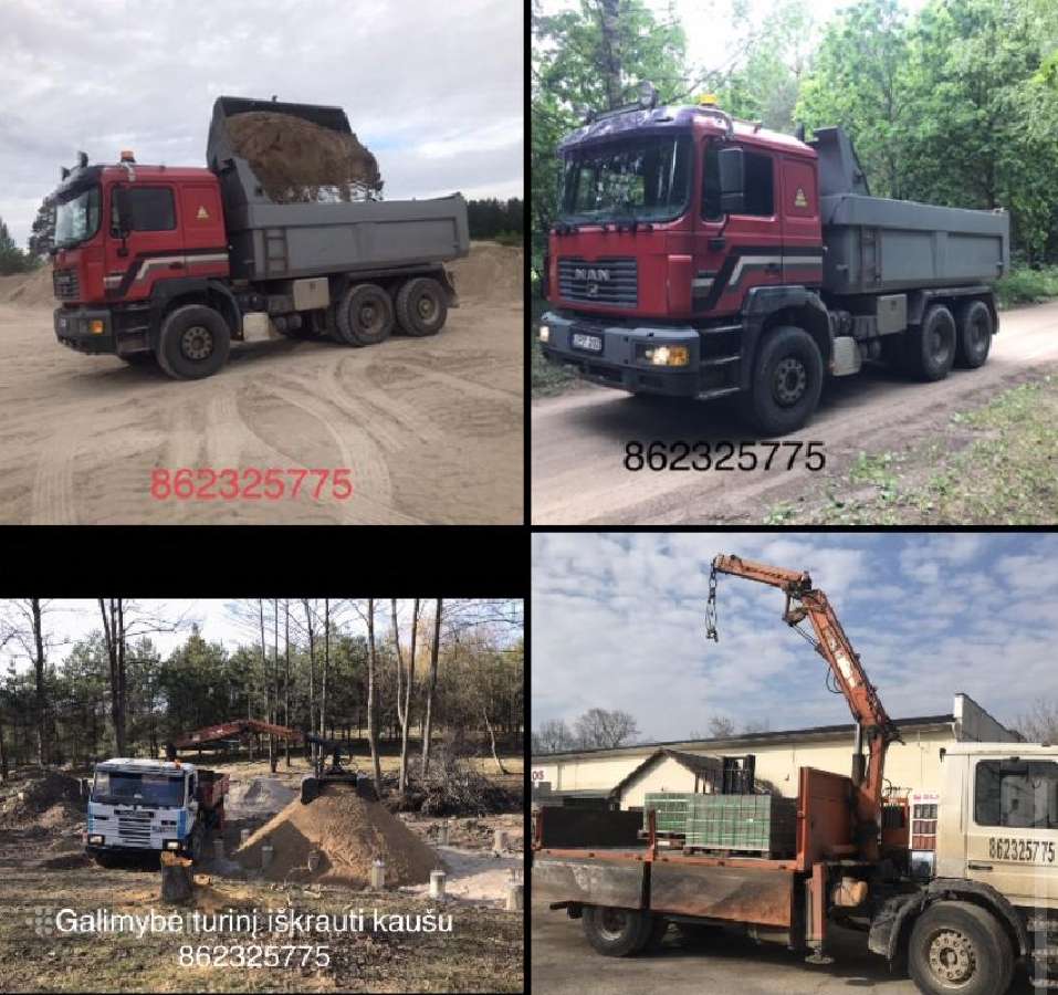 Žvyras, fiskaras, greiferis. - Skelbiu.lt