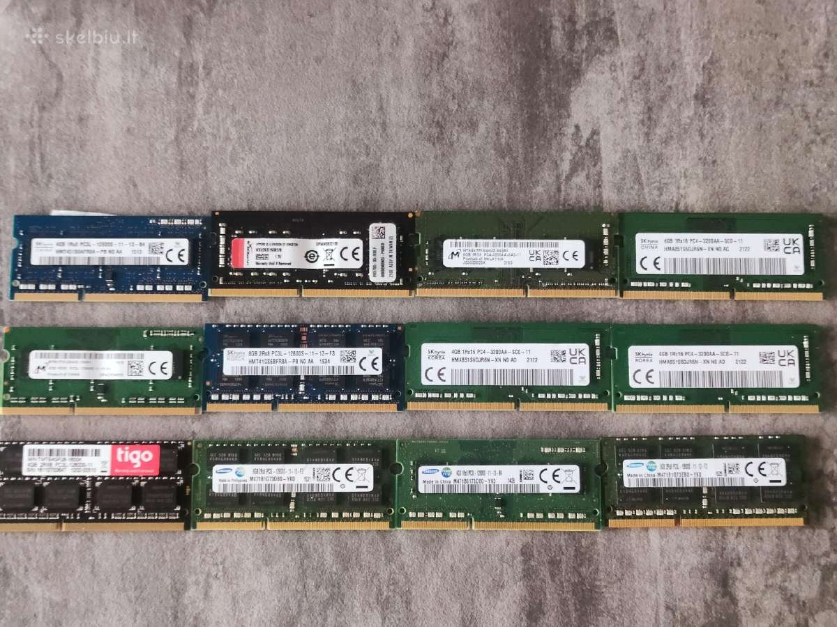 Operatyvinė atmintis - RAM Ddr1,2,3,4 - Skelbiu.lt