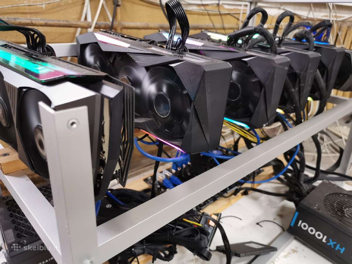 Mining rig 3070 Aorus+3070ti Zotac+3080ti Zotac - Skelbiu.lt