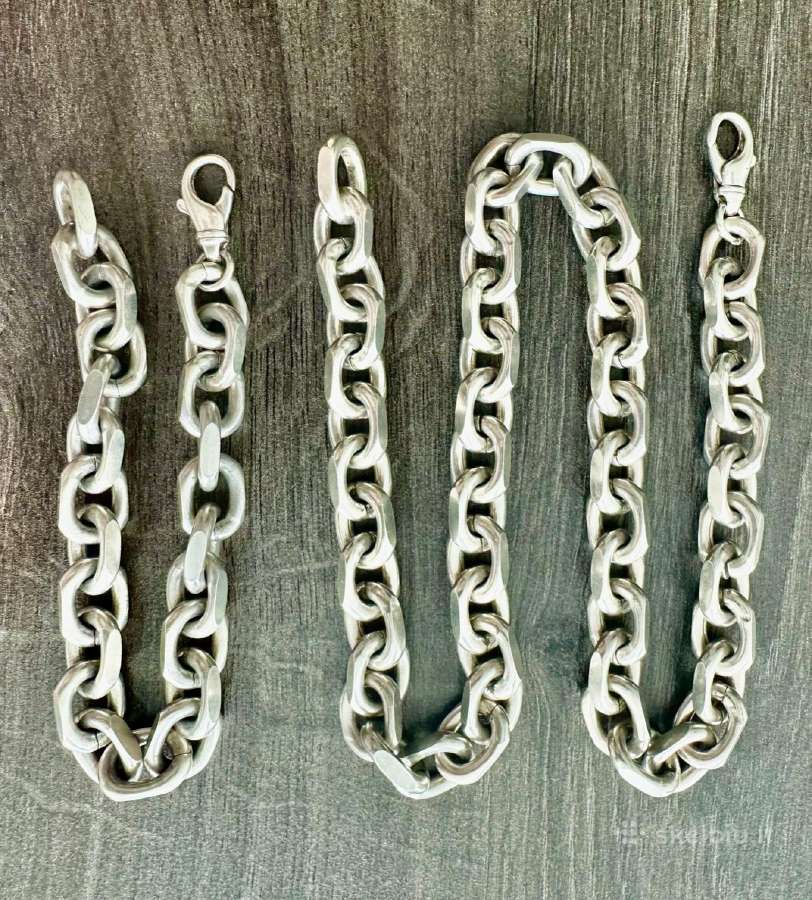 Sidabrine grandinele ir apyranke - Skelbiu.lt