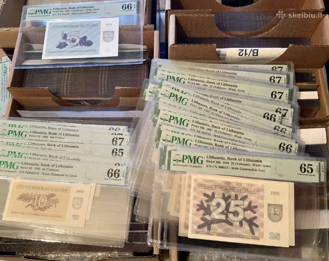 Talonai 1991 , 1992 , 1993 m Pmg55-68 - Skelbiu.lt