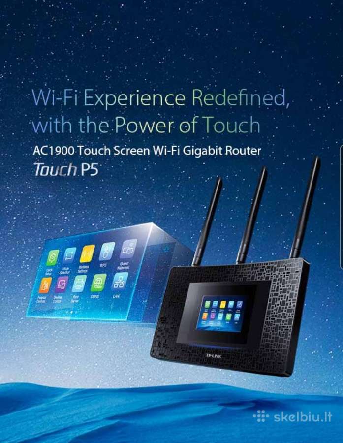Tp-link Ac1900 Touchscreen Router Touch P5 Usb 3.0 - Skelbiu.lt