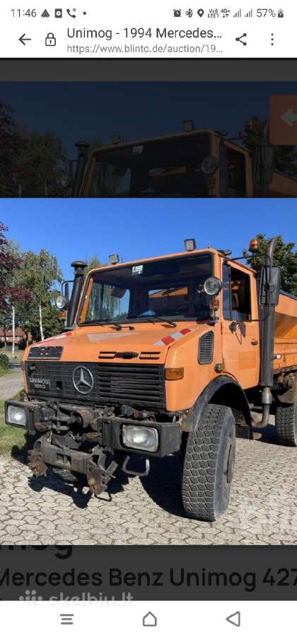 Mercedes-benz Unimog 427/21 U 1650,1250l - Skelbiu.lt