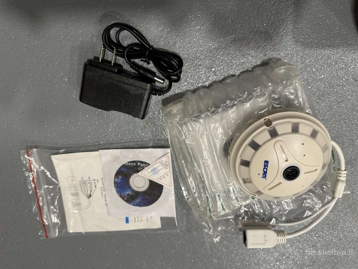 Ip Camera Escam Ufo Qp130 fish eye - Skelbiu.lt