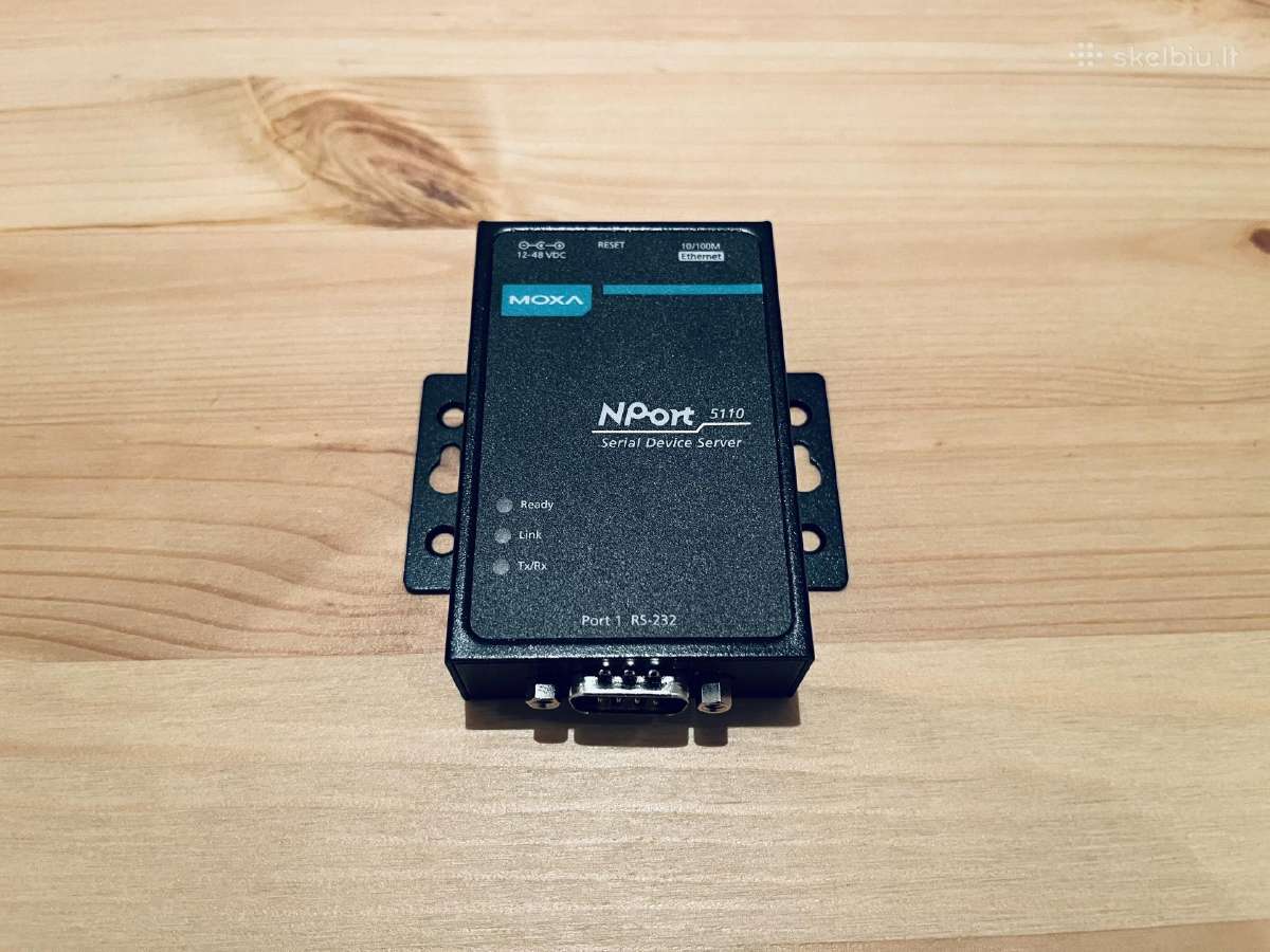 Moxa Nport 5110 - Serial Device Server - Skelbiu.lt