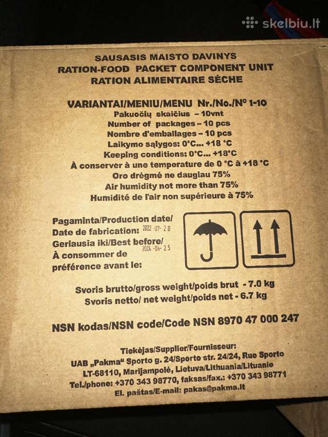 Sausas davinys - Skelbiu.lt