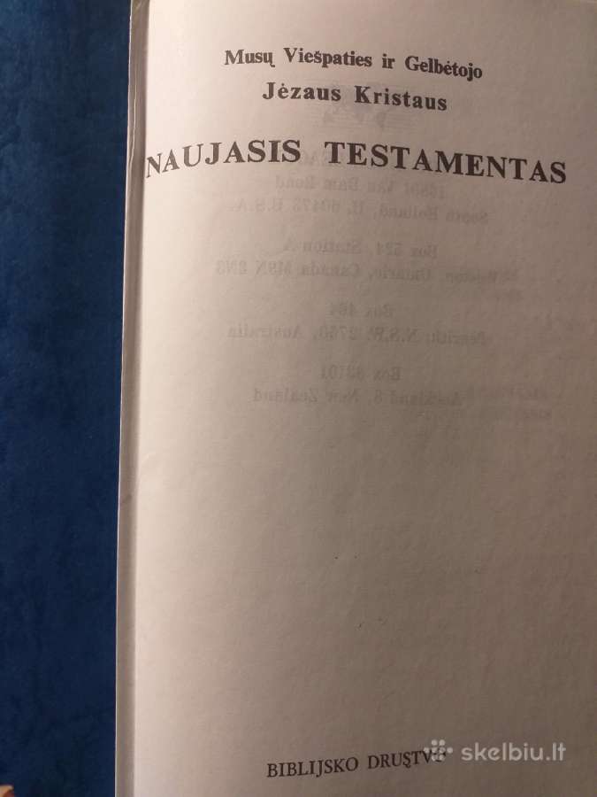 Naujasis Testamentas. Psalmai (Jurėno vertimas) - Skelbiu.lt